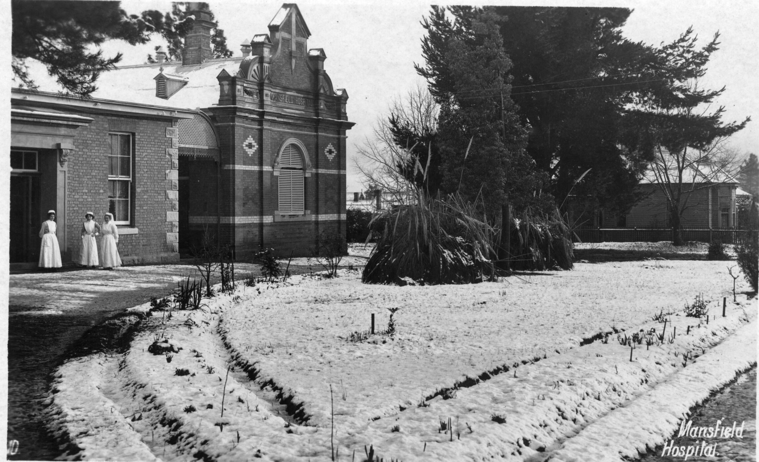 Mansfield Hospital in Winter, c. 1913 - High Country History Hub