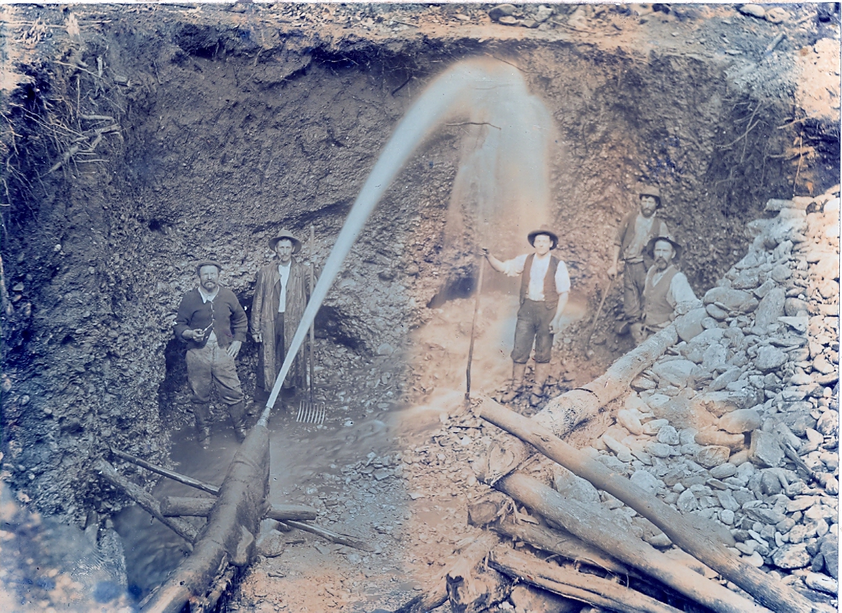 Hydraulic Sluicing Mining, Dry Creek - High Country History Hub