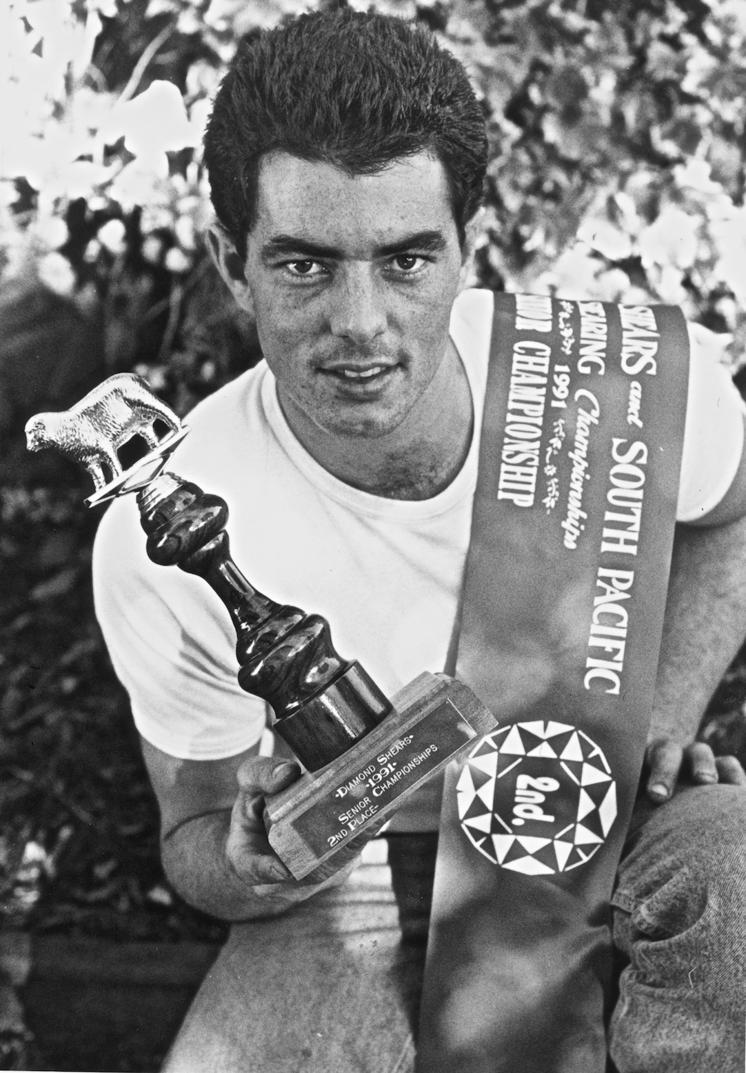 Anthony Bell, second place, Shearing Championship, 1991. - High Country ...