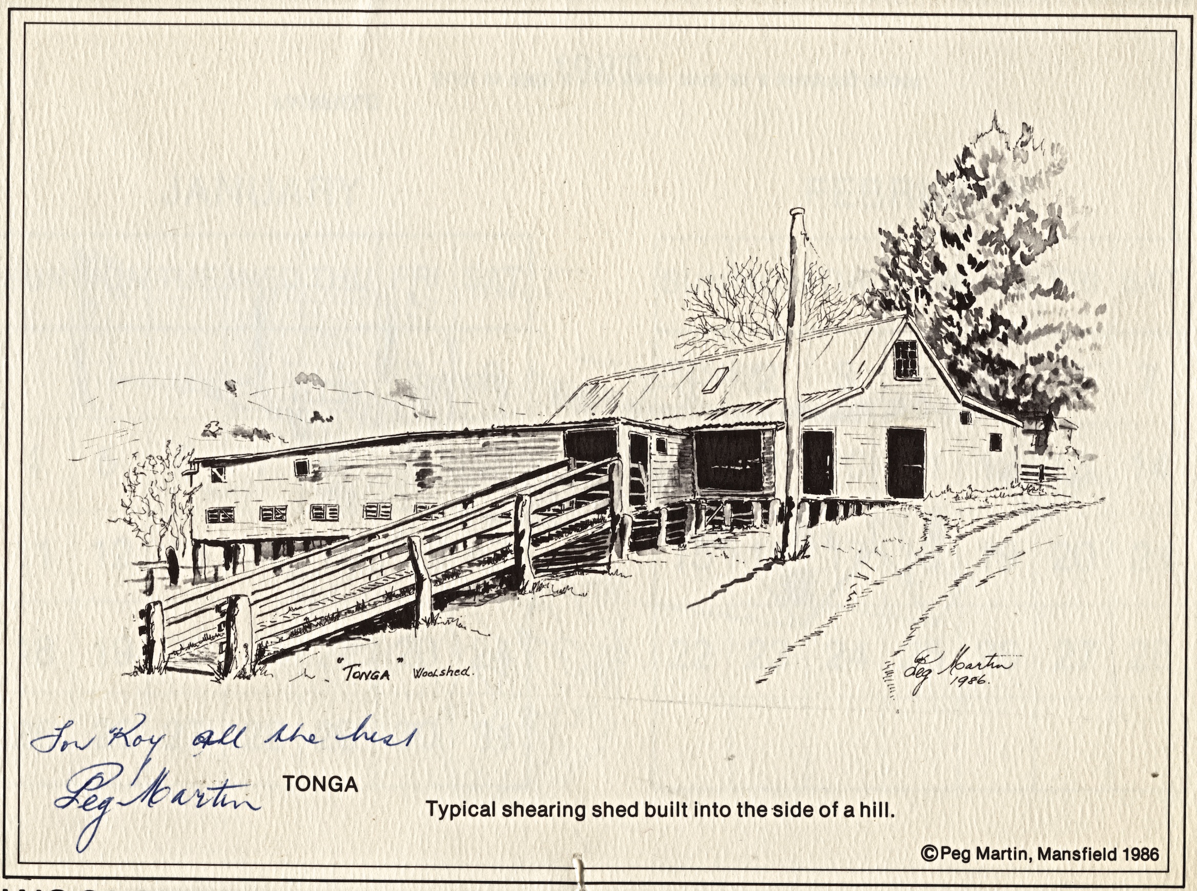 Sketch of Tonga Station - High Country History Hub