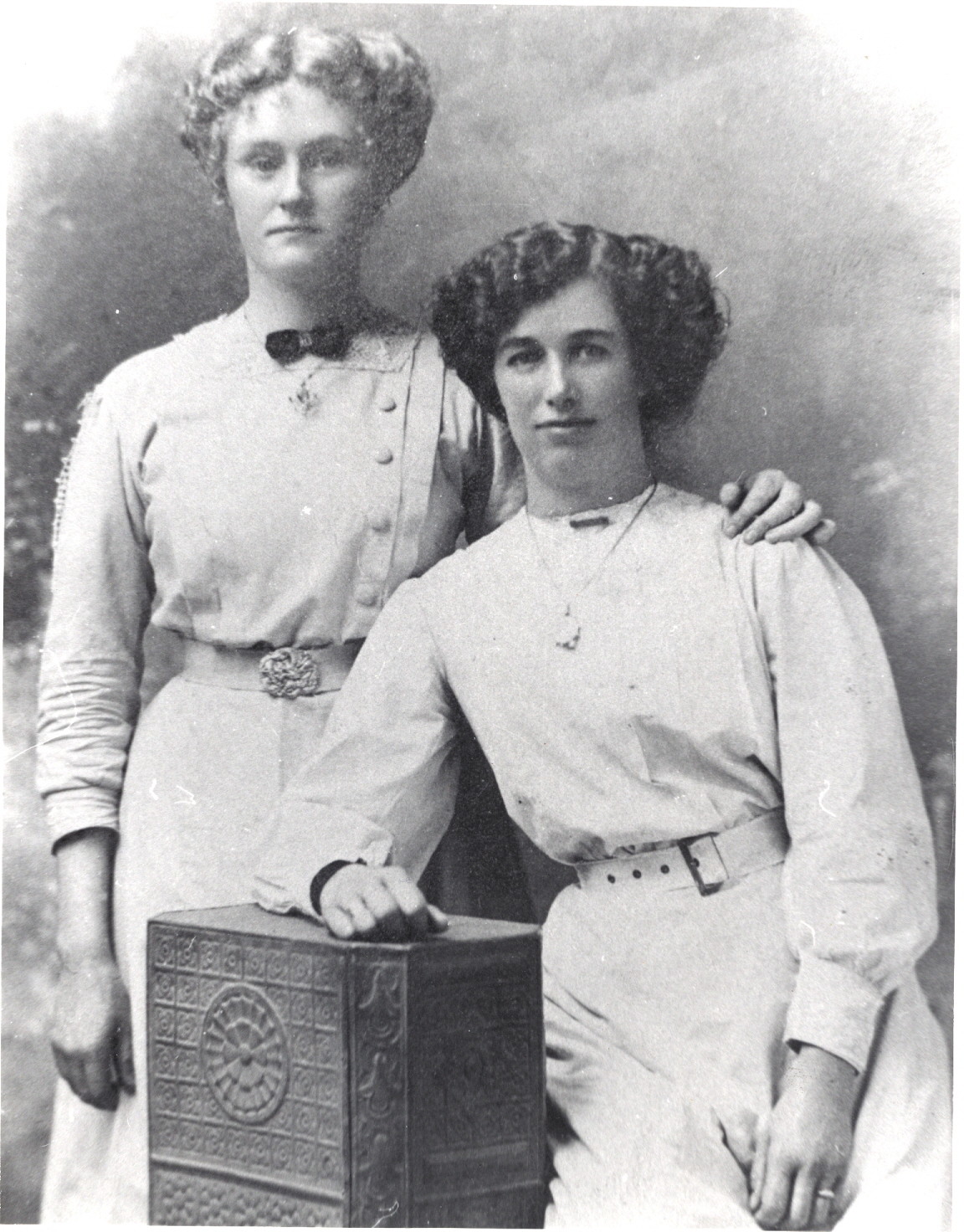 Annie Nicholson (standing) - Nellie Cameron - High Country History Hub