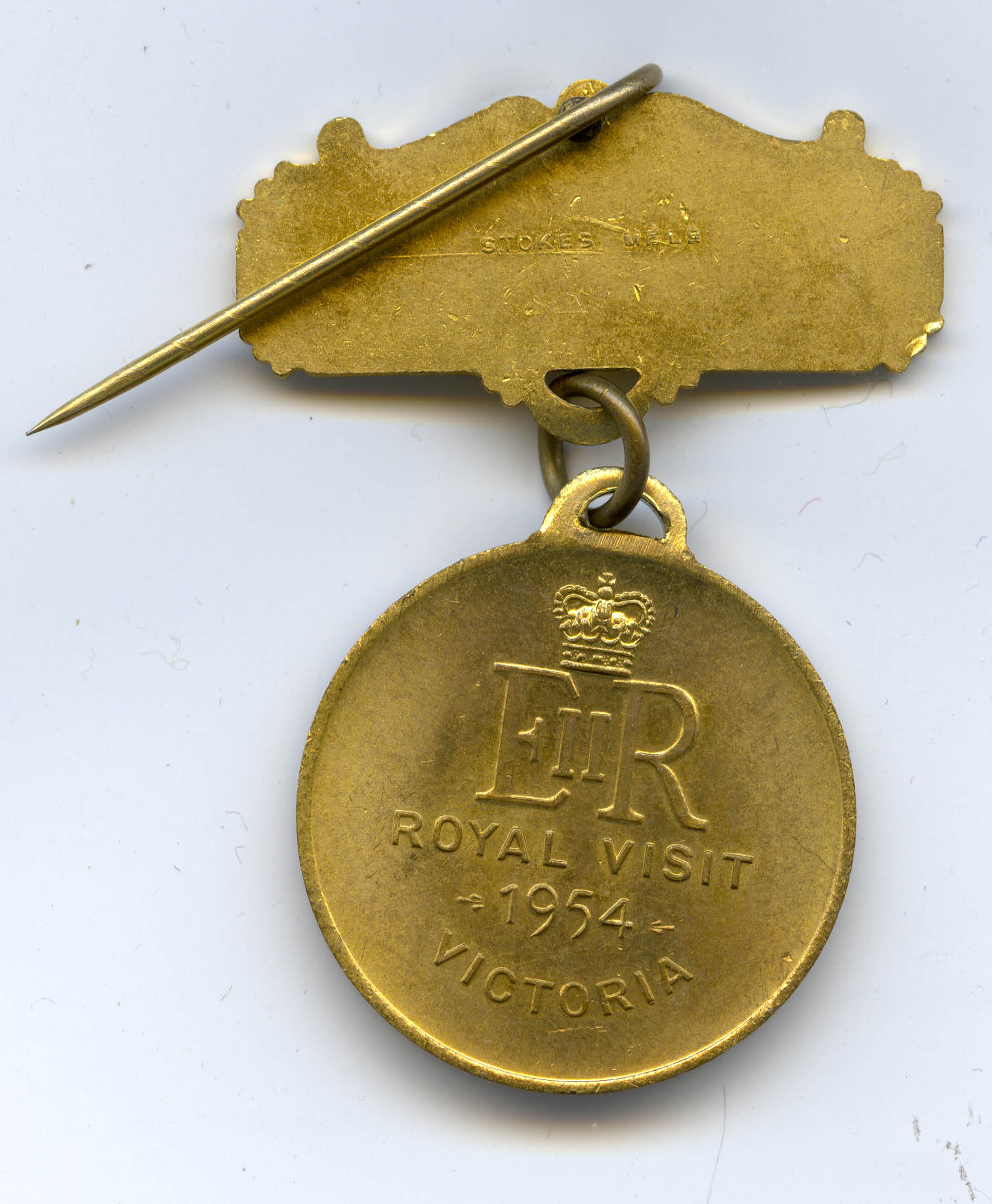 E11R Royal Visit 1954, to Victoria. Medallion. Reverse. - High Country ...