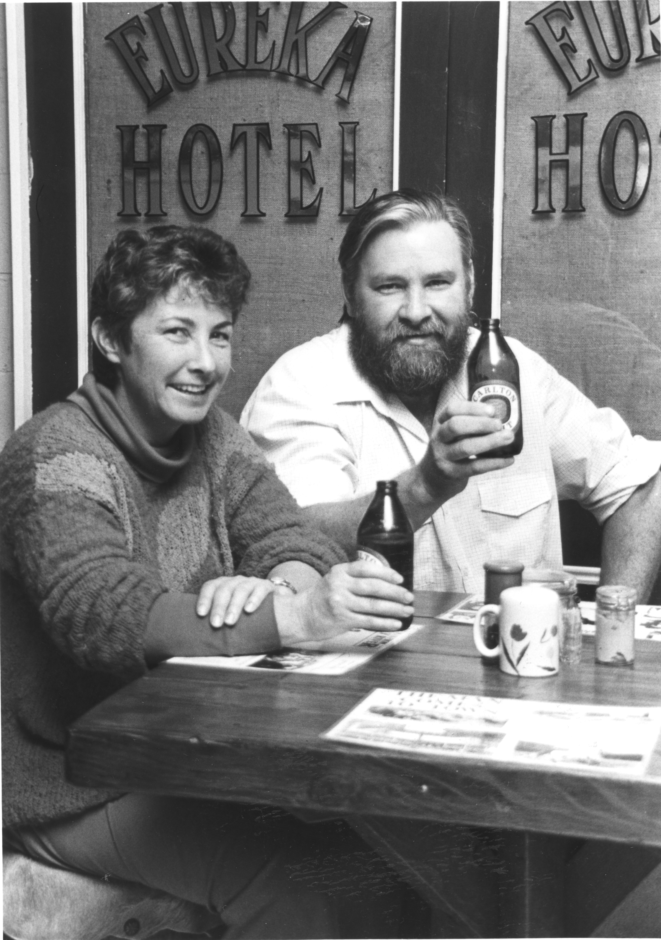 Glenda and Charlie Lovick at the Eureka Hotel - High Country History Hub