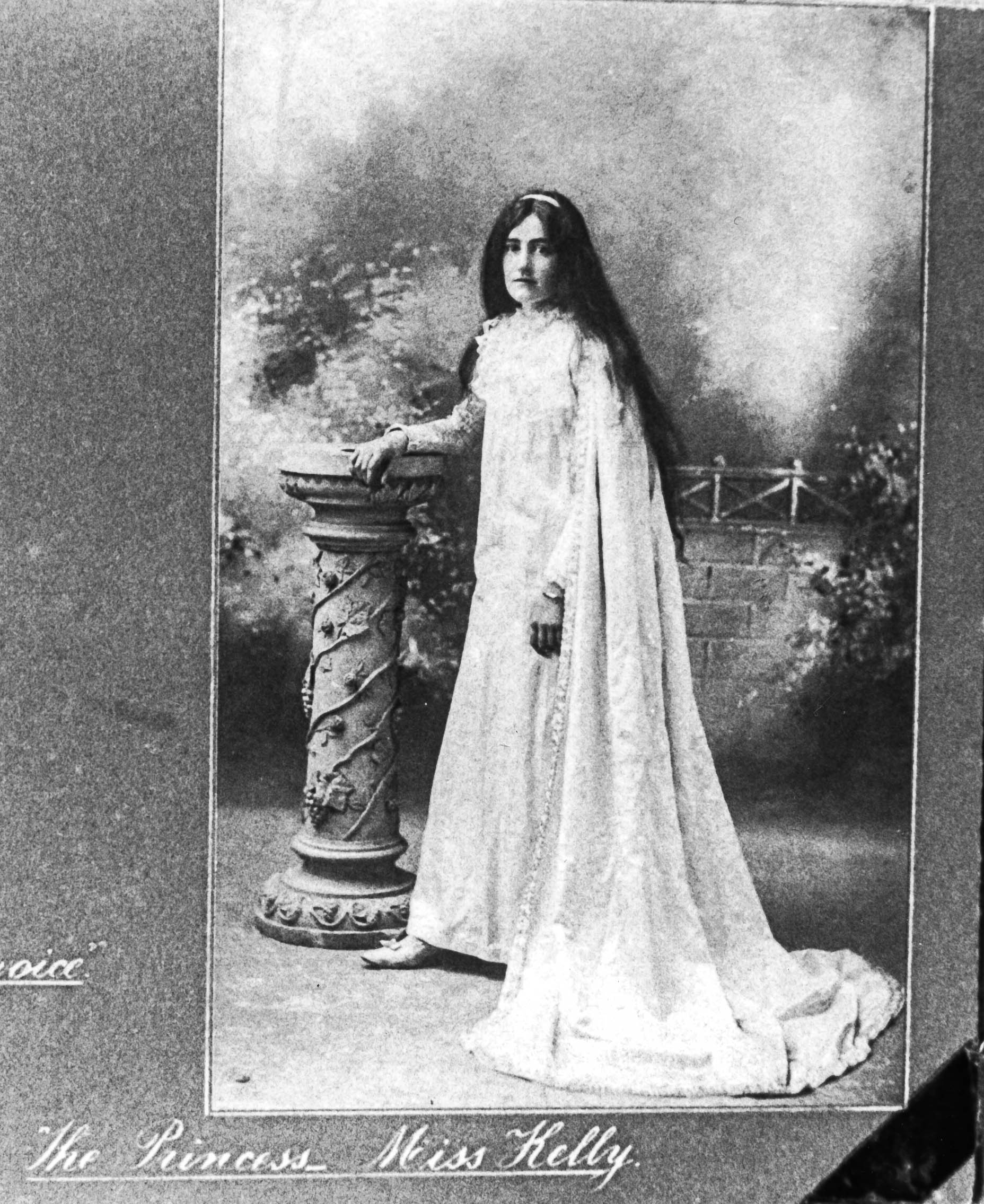 Convent of Mercy, Mansfield. Young ladies performing in a school play ...