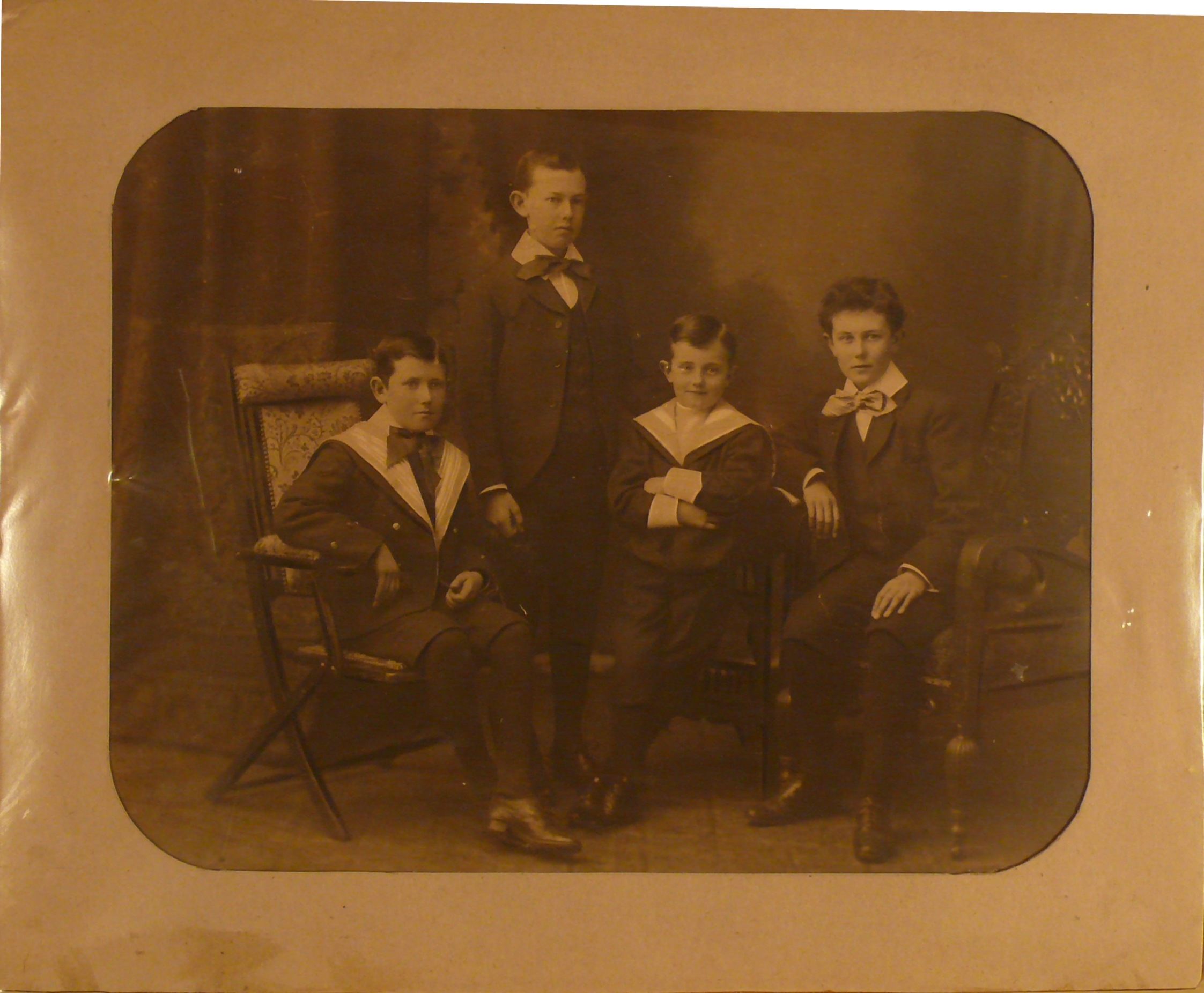 Four sons of Alfred and Martha Chenery - Alfred George, John, Arthur ...