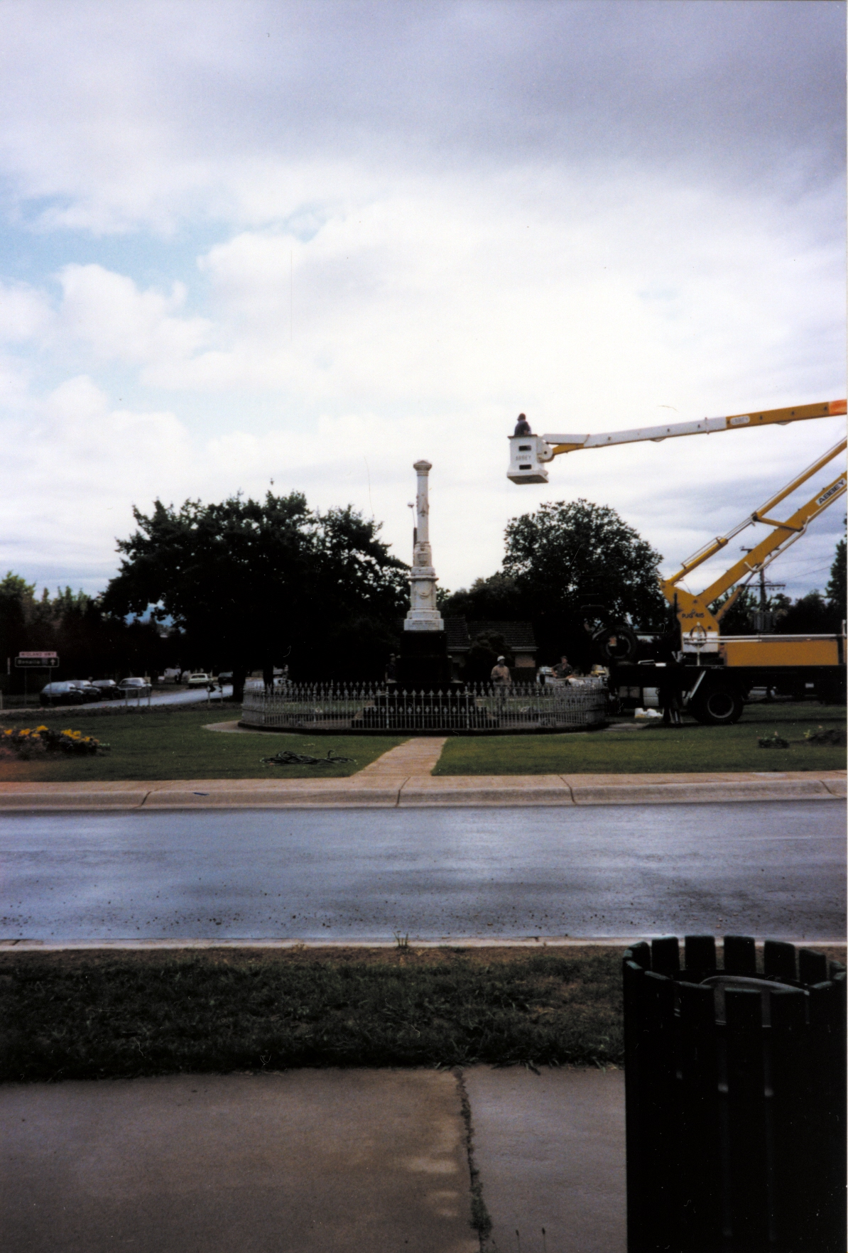 Police monument without urn - High Country History Hub