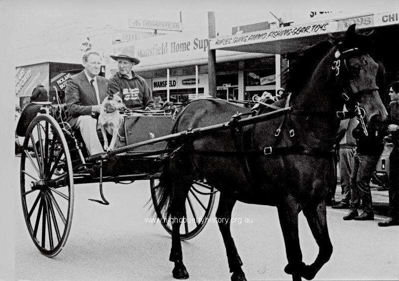 Len Lynch and Jack Lovick, High Street, Mansfield 1985 - High Country ...