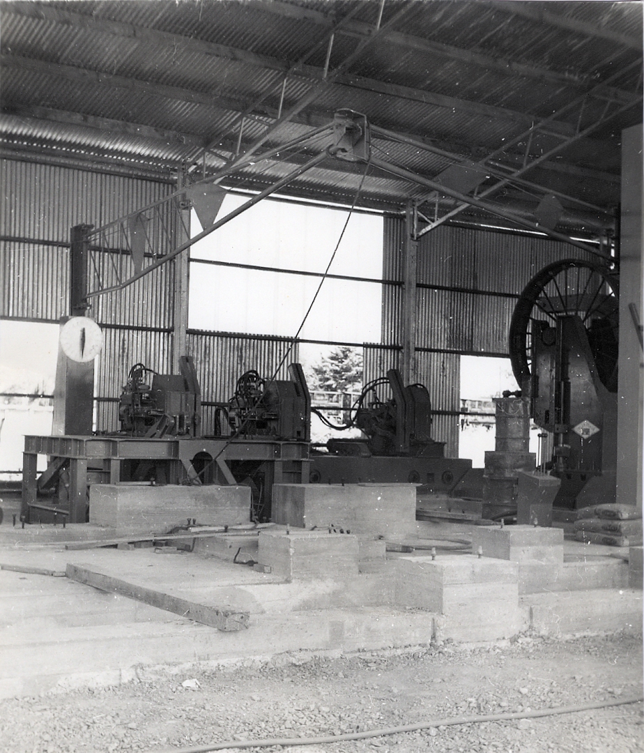 Burwood Timber Mill under construction 1960 - High Country History Hub