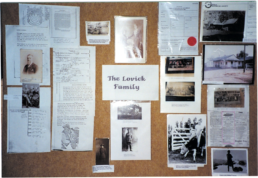 Lovick Family display - High Country History Hub