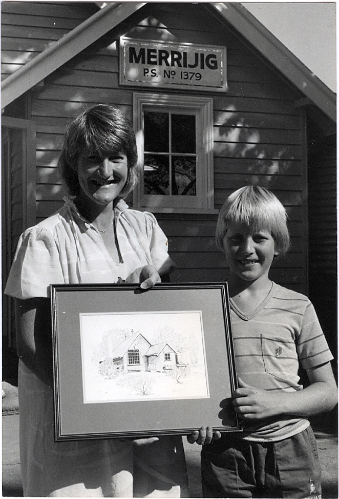 Merrijig Primary School, with Robyn Adams. Sketch by Peg Martin. - High ...