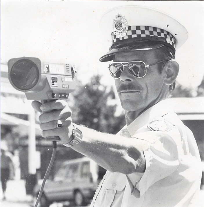 Bill Kerr, policeman with speed detector - Mansfield Police - High ...