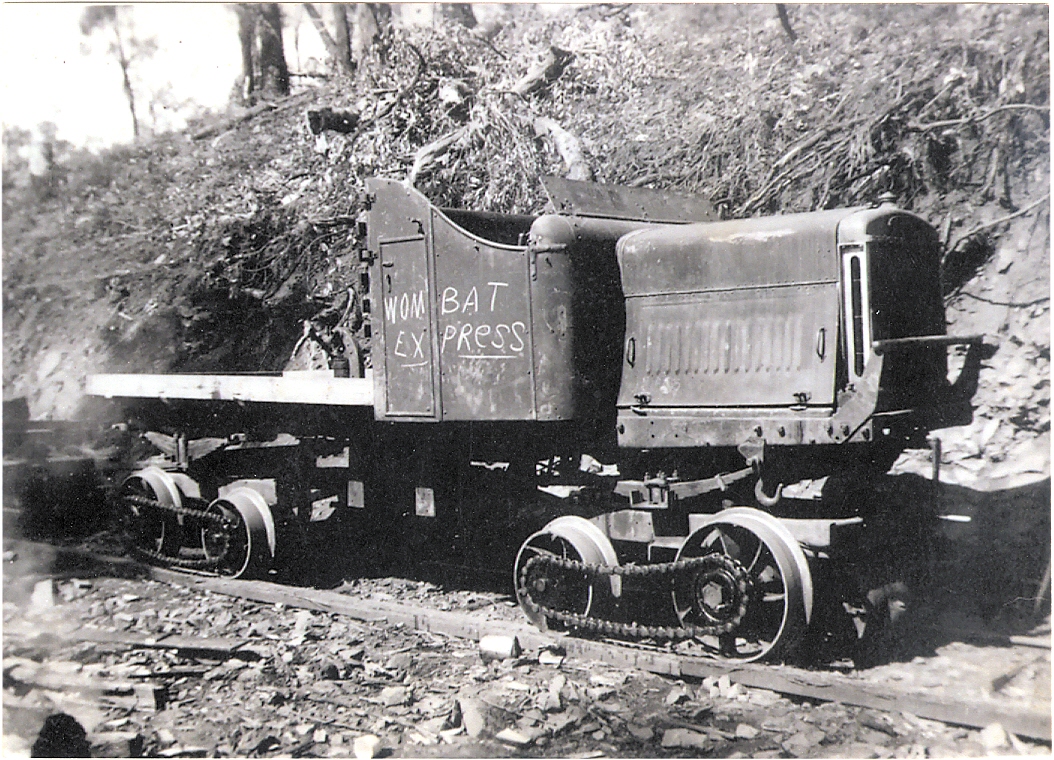 Rail tractor - made from Leyland Truck. - High Country History Hub