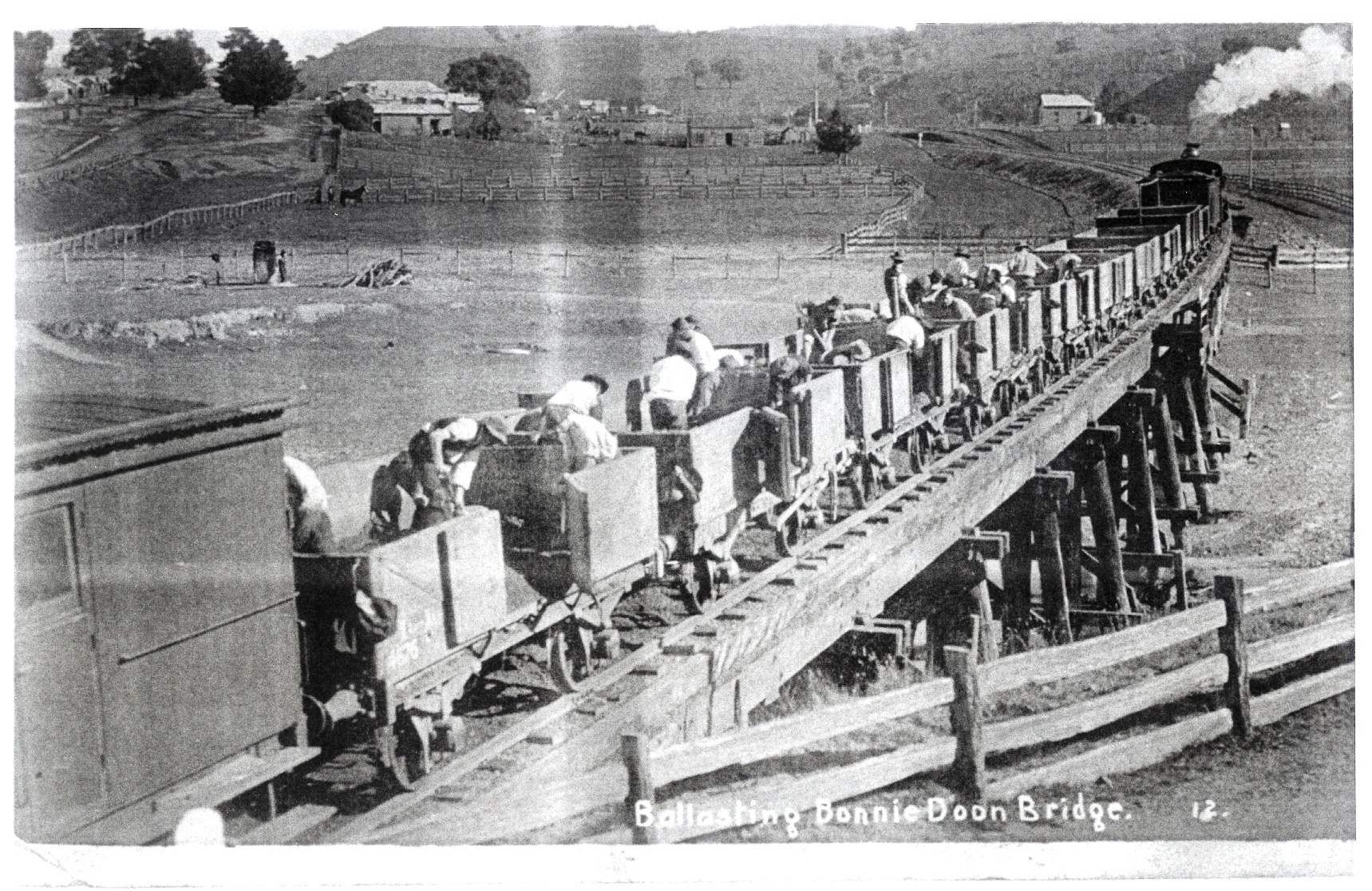 Ballasting Bonnie Doon Bridge - High Country History Hub