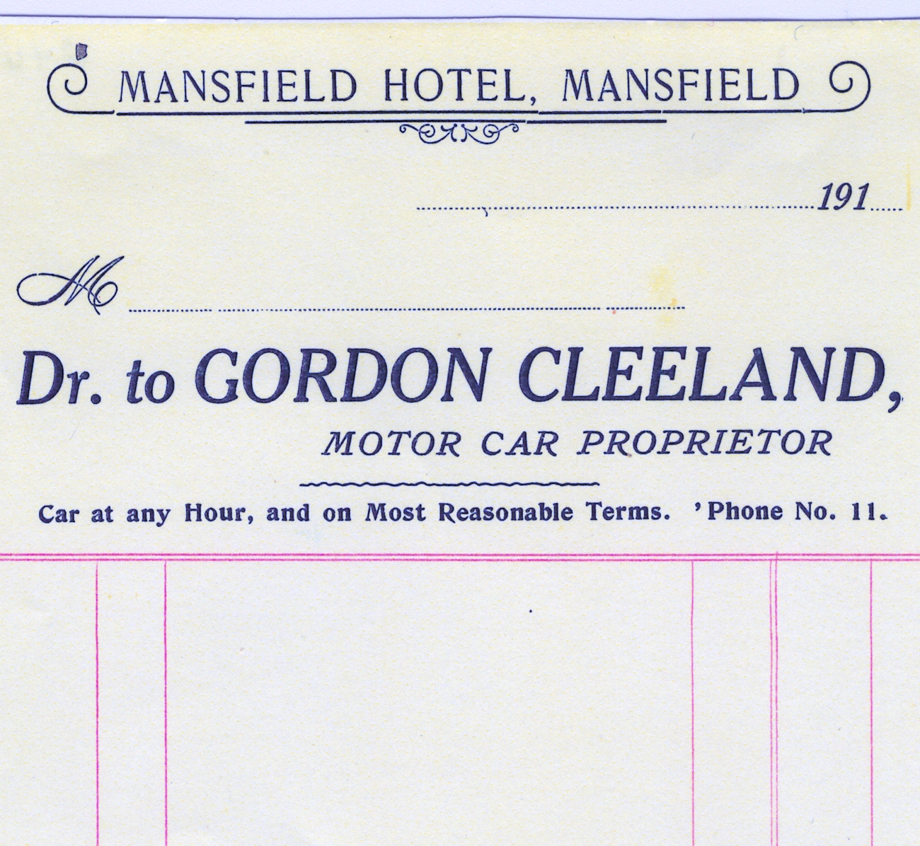 Docket from Mansfield Hotel - High Country History Hub