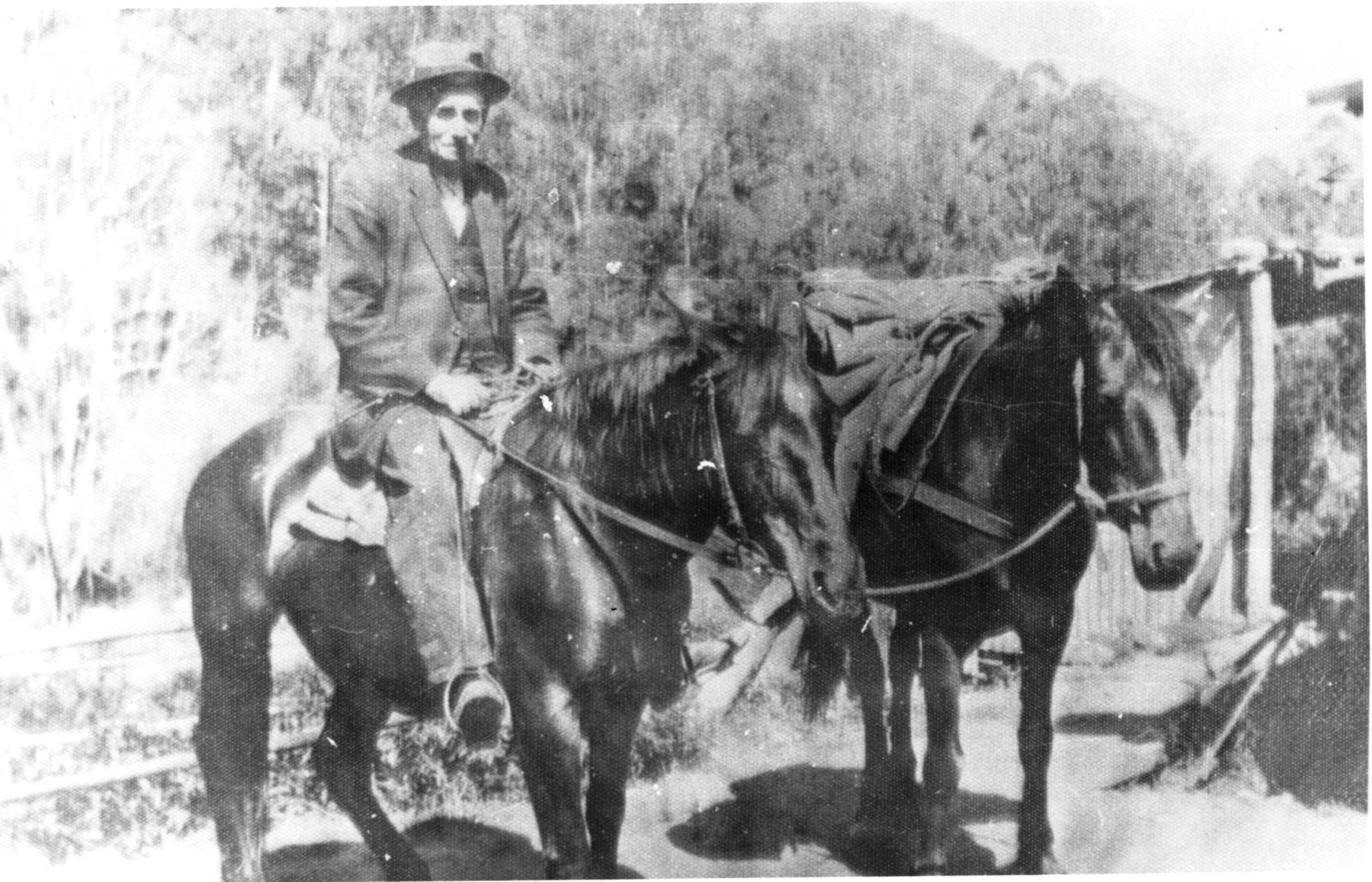Des O'Keefe packing "Red Jacket" - High Country History Hub