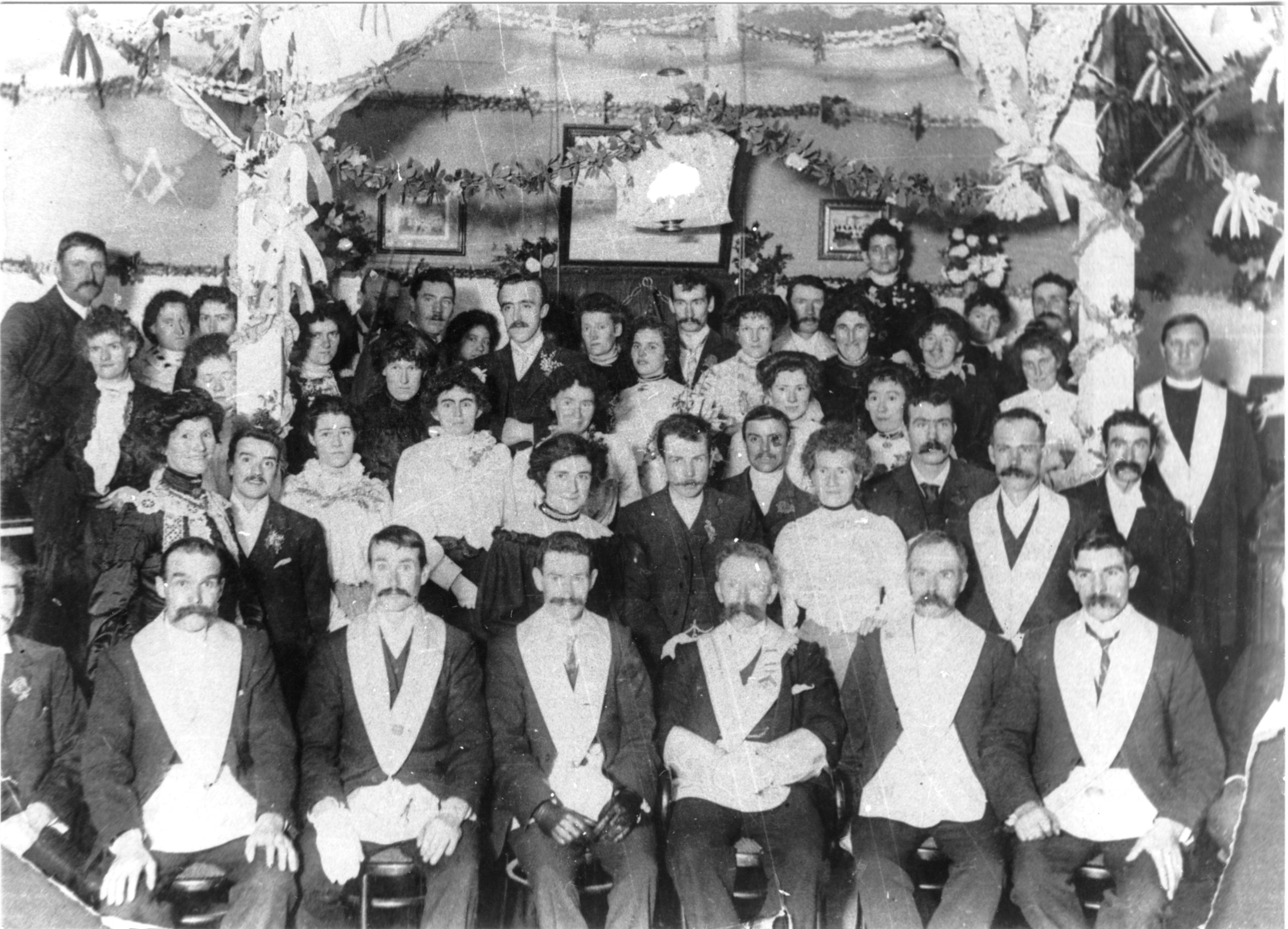 Ladies night at the Masonic Lodge - Woods Point about 1900. - High ...