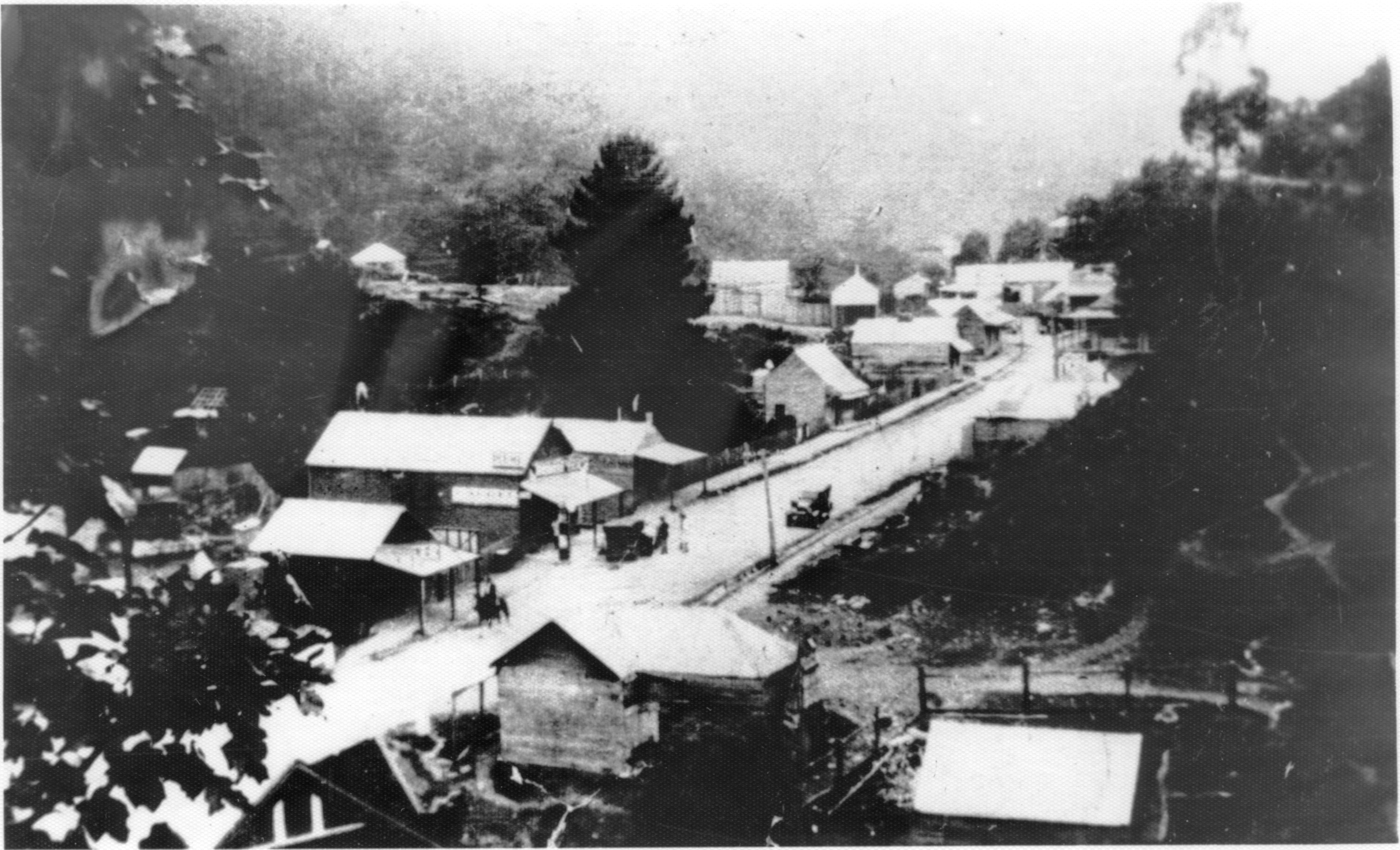 Early view of Woods Point - High Country History Hub