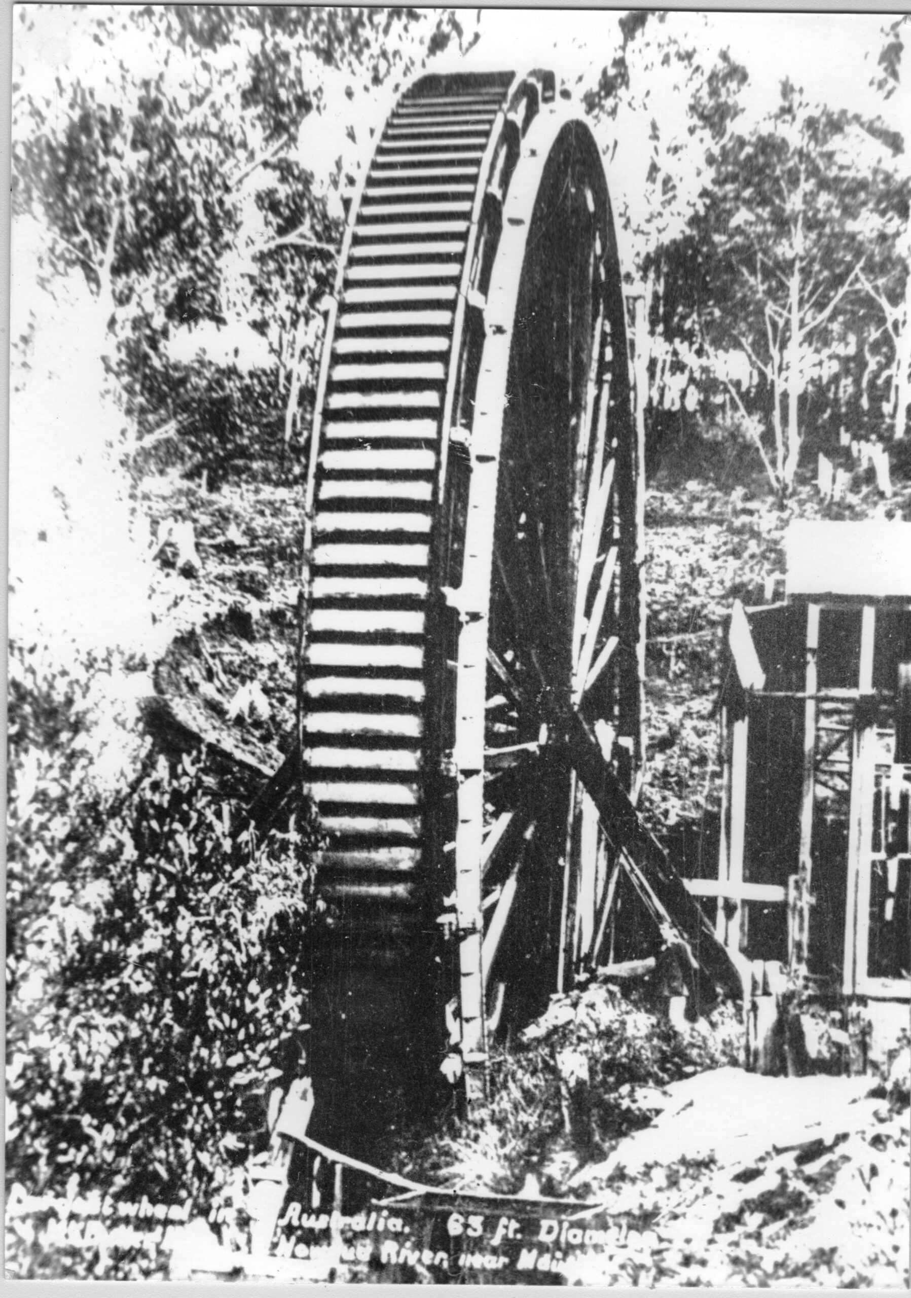 Largest water wheel in Australia - 65ft diameter - Howqua River. - High ...