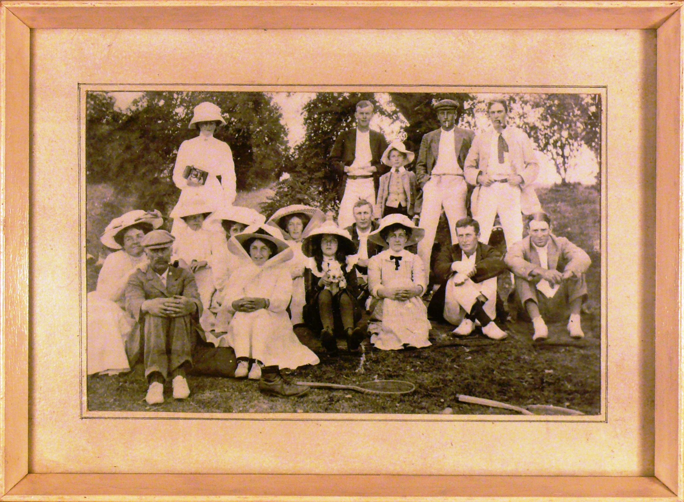 Tennis party at Delatite Station 1913 - High Country History Hub