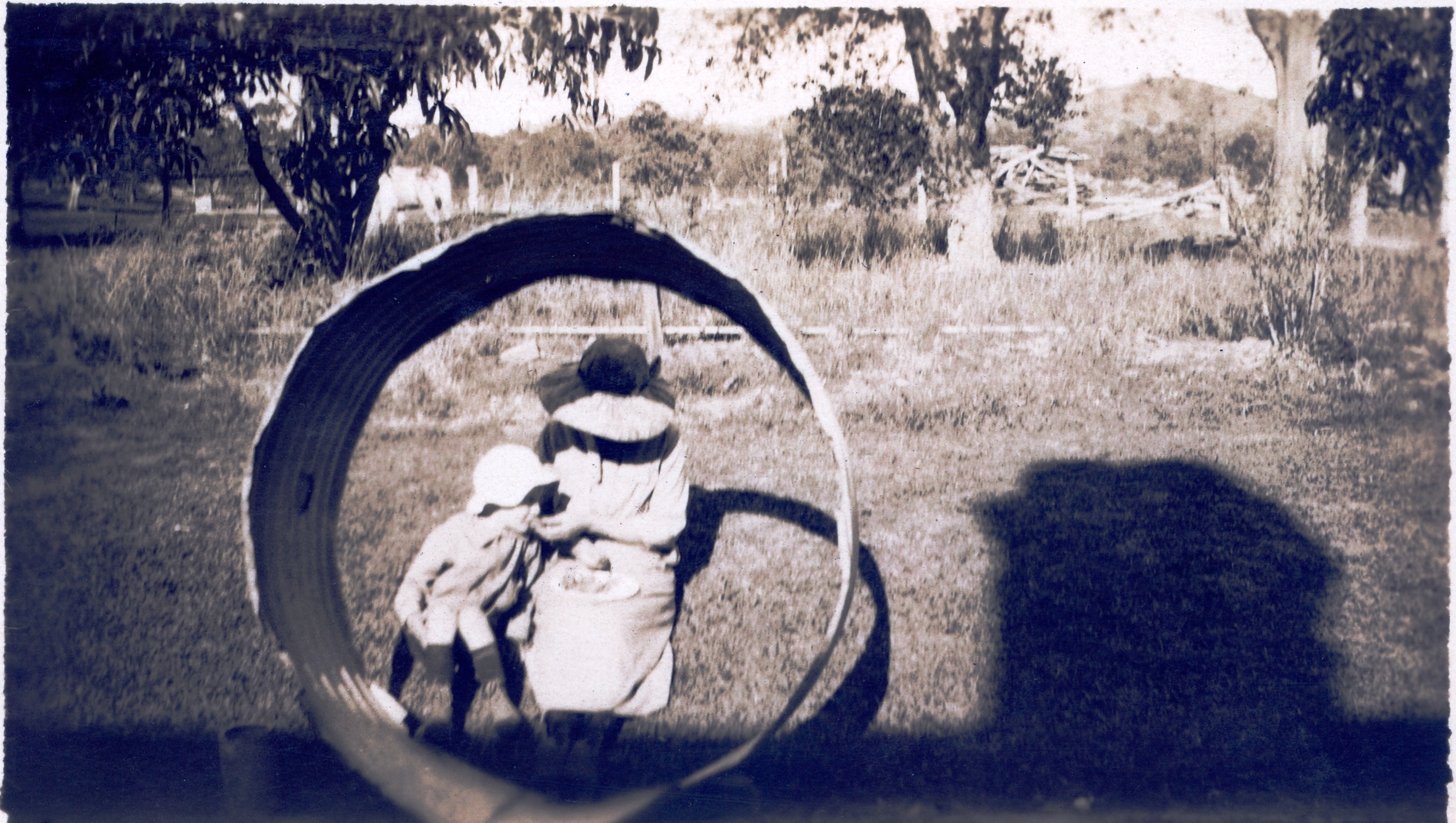 Robert Bostock, with his mother, Mrs Anna Mayo Bostock, tasting ginger ...