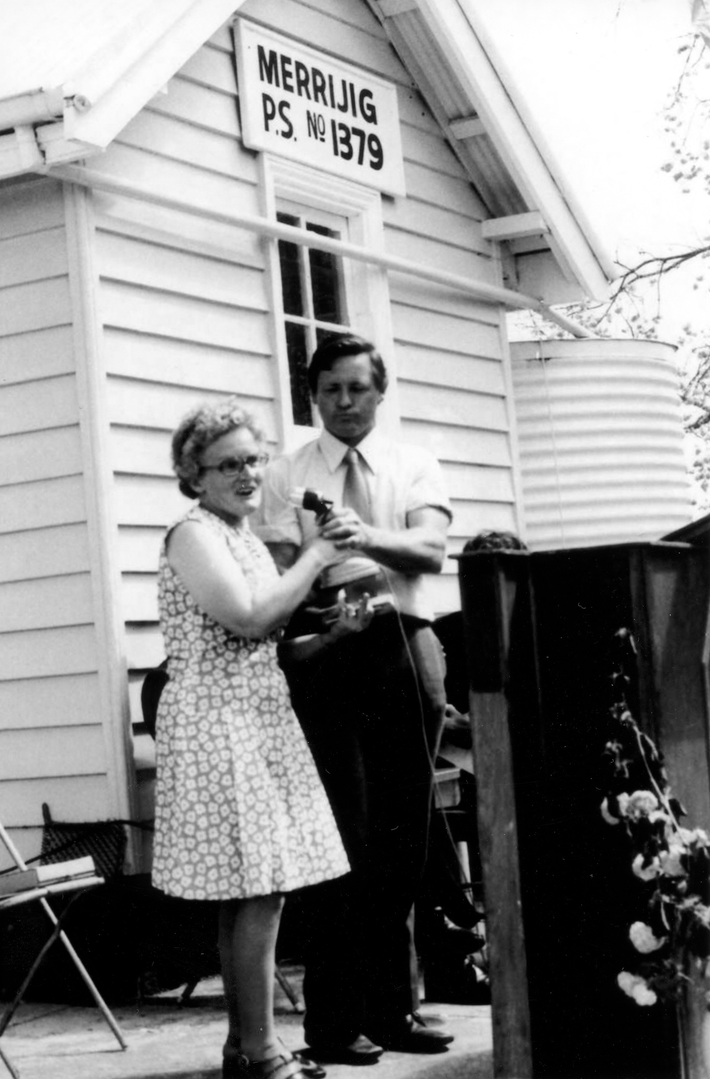 Irene Klingsporn and Peter McCormack at Merrijig Primary School. 1965 ...