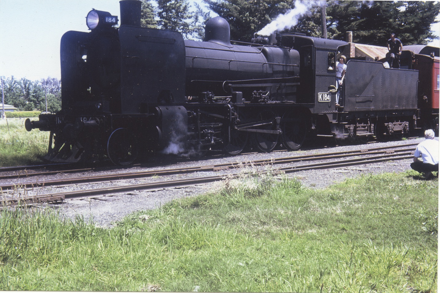 K Class Locomotive, Mansfield Station, 1973. Last steam train to ...