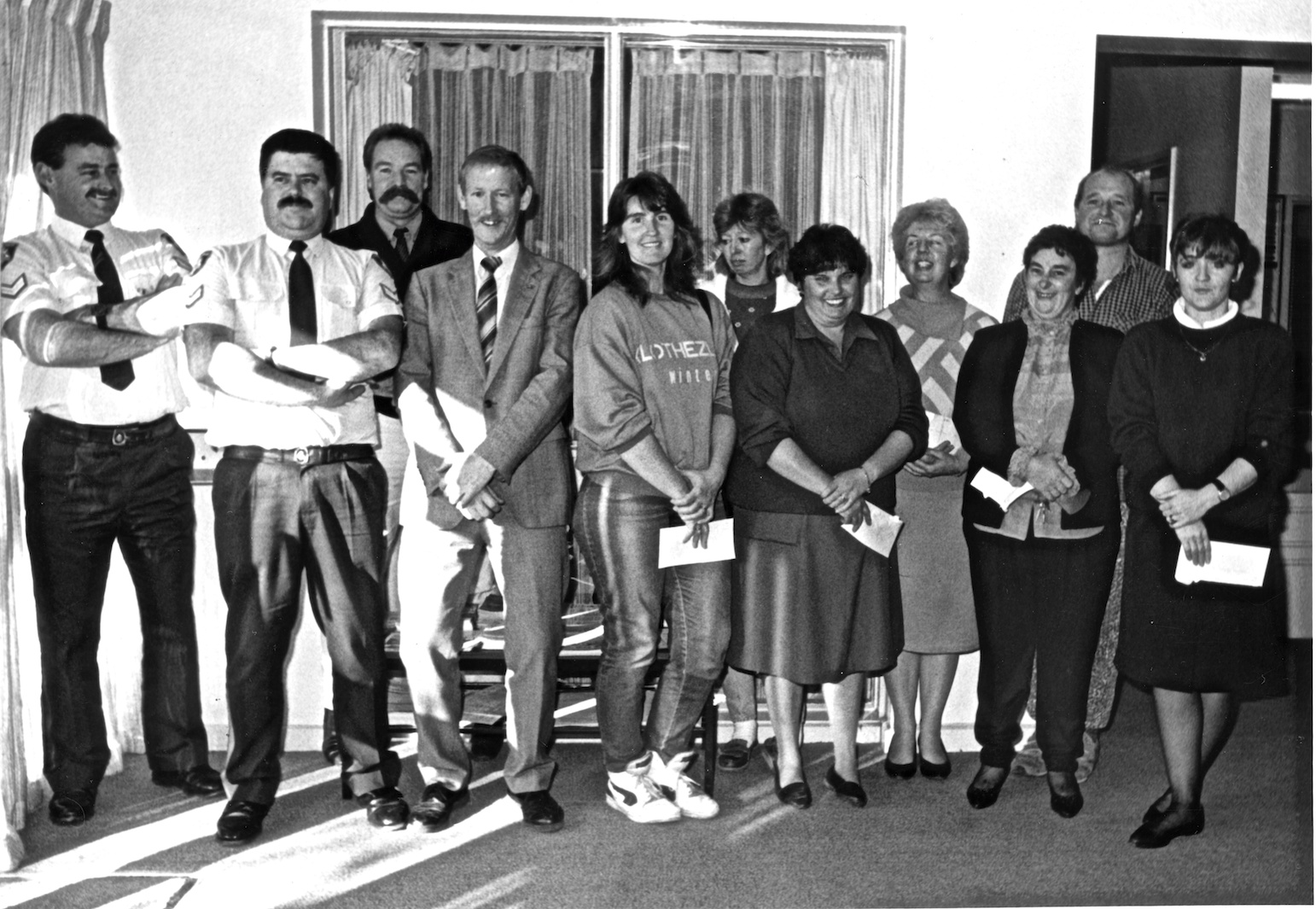 Left to right: Danny Oliver, Brendan Leach, Peter Holloway, Phil McCann ...