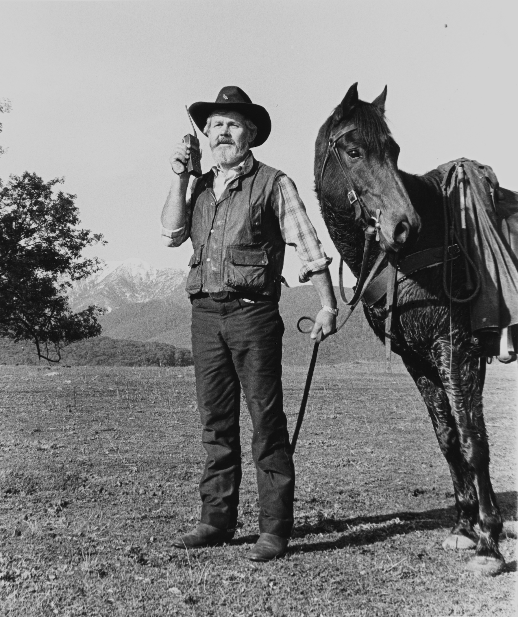 Graeme Fry and his horse with Mount Buller in the background. - High ...