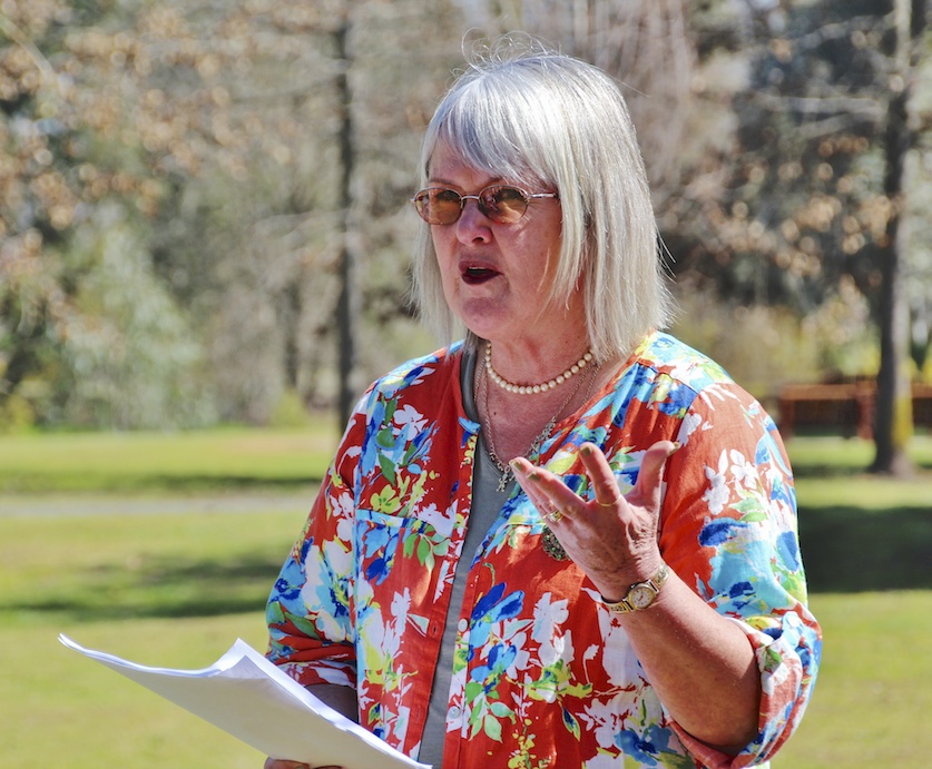 Marg Attley (Mansfield Shire Councillor) officially opening the Red ...