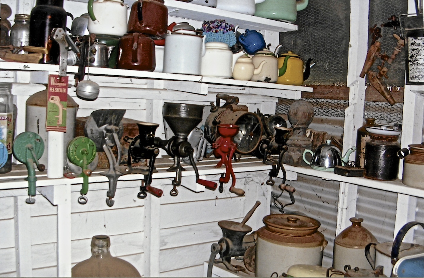 Ken Pollard Collection. Teapots, bean cutters, mincers, earthenware ...